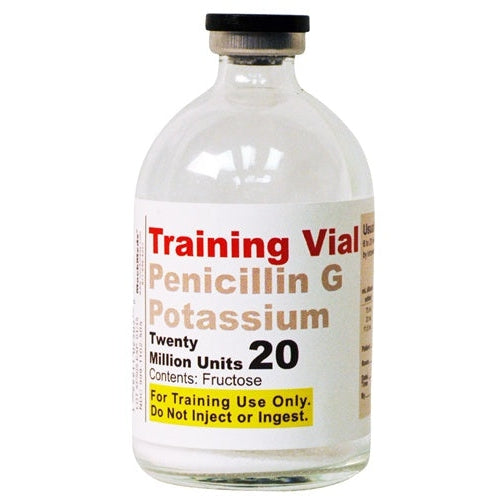 Training Vial, Penicillin G Potassium 20,000,000 units (100mL Vial ...