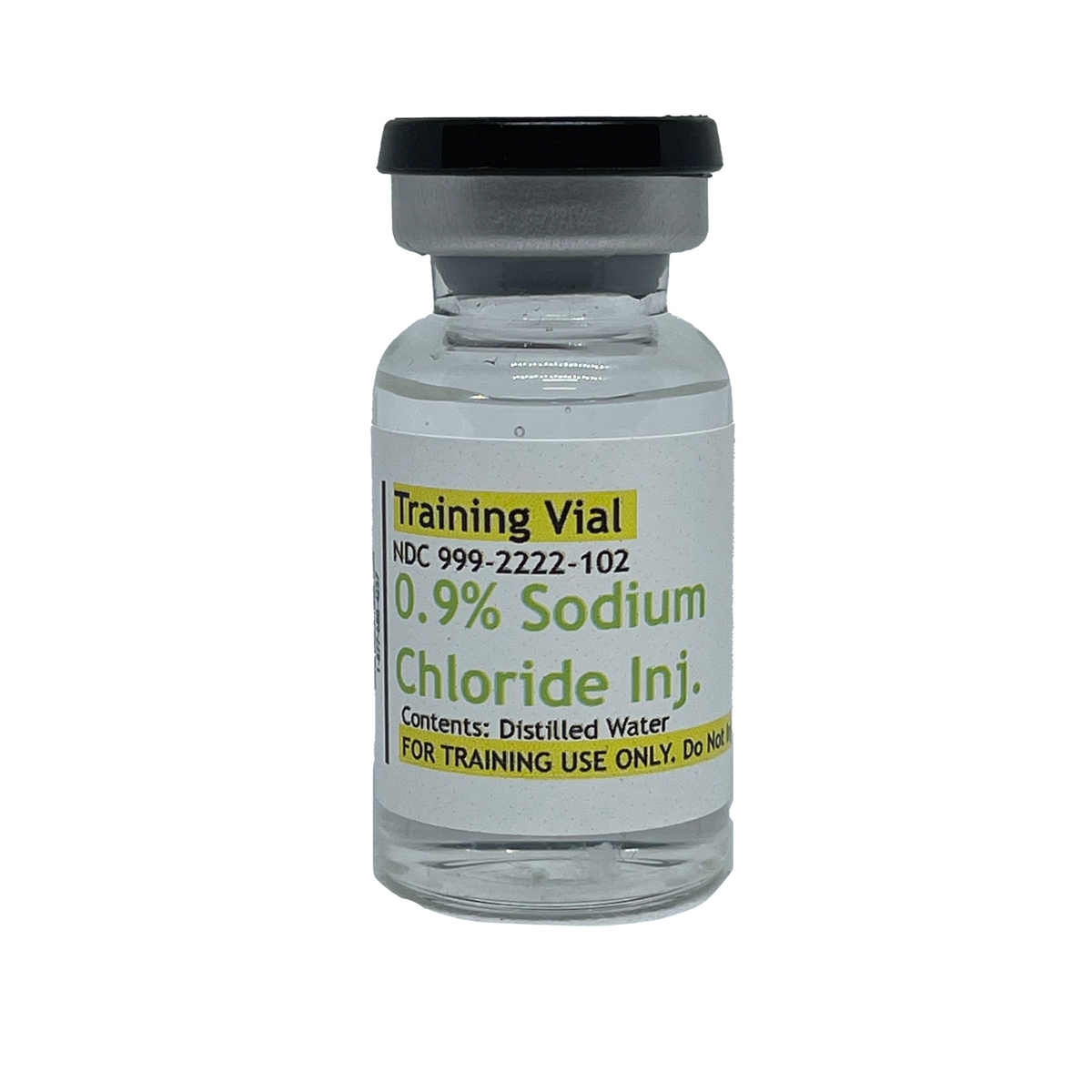Training Vial, .9% Sodium Chloride Injection (10mL) – Mockmeds