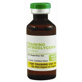 Training Vials, Nitroglycerin Injection 50mg/10mL (5mg/mL) – Mockmeds