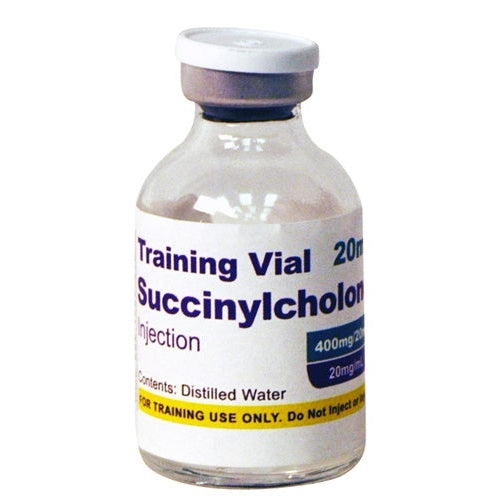 Training Vial, Succinylcholine Inj. 400mg/20mL (20mg/mL) 20mL Vial ...