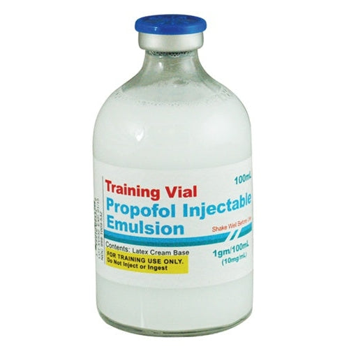 Training Vial, Propofol Injecatble Emulsion 1gm/100mL (10gm/mL) – Mockmeds